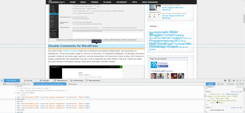 Simple Custom CSS für WordPress | pressengers