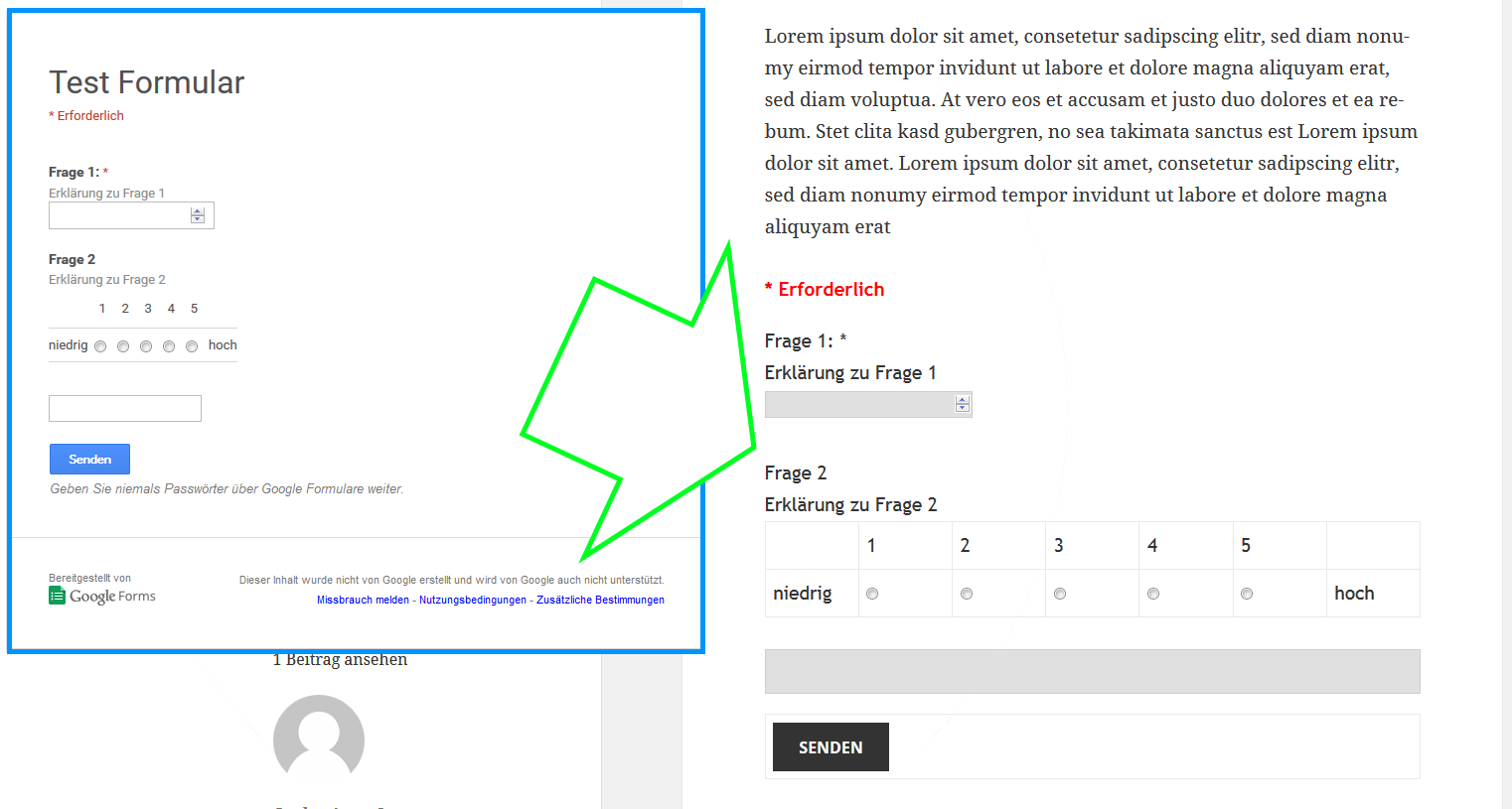 Google Forms nahtlos in WordPress integrieren | pressengers