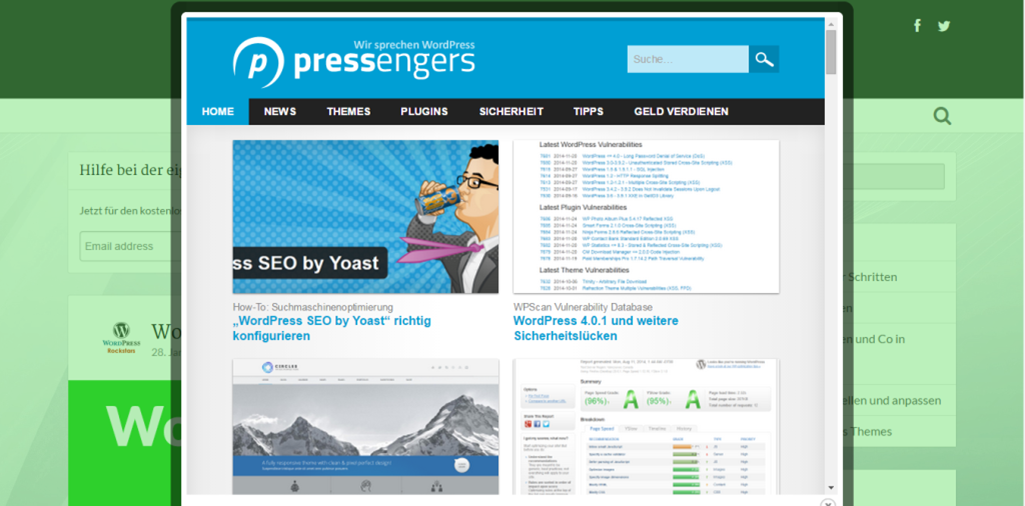 Einfache und flexible Modal Fenster für WordPress | pressengers